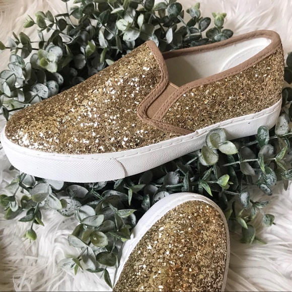 Mata | Shoes | 525 Mata Gold Glitter Slip On New | Poshmark